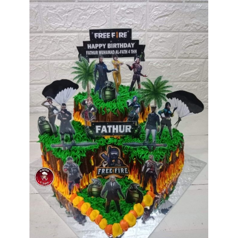 Jual Topper Kue Free fire Custom Nama & Ucapan | Shopee Indonesia