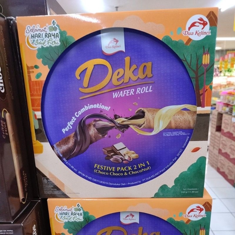 Jual Deka Wafer Roll Festive pack 2in1 340 gram Edisi Lebaran | Shopee ...