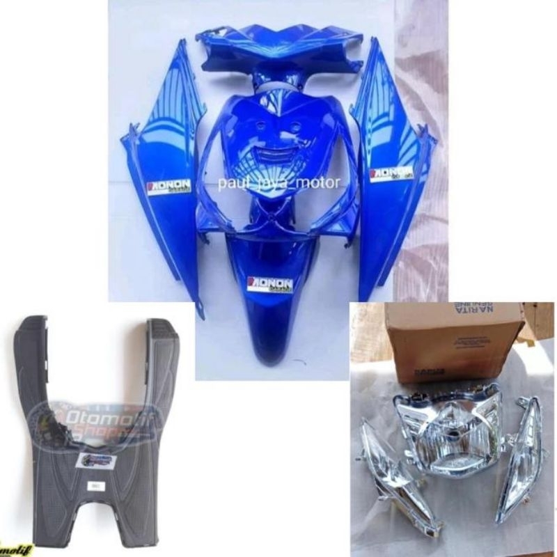 Jual Full body beat karbu biru tua plus lampu depan sen plus dek injek ...