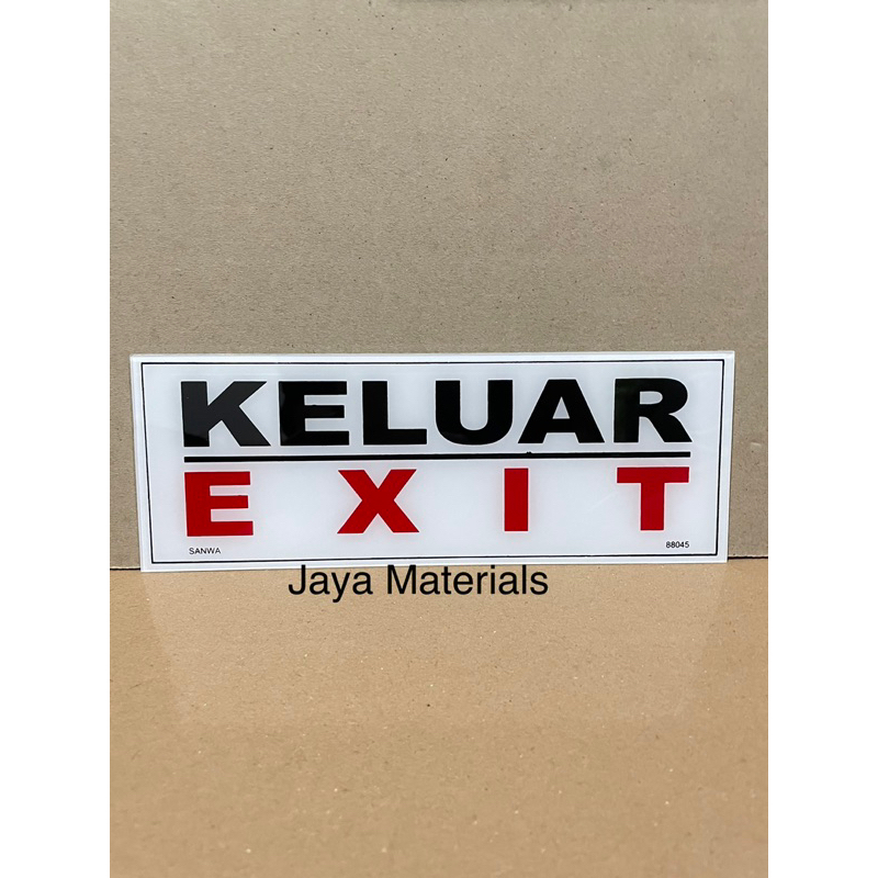Jual Tempelan dinding acrylic / sticker papan sign board akrilik ...