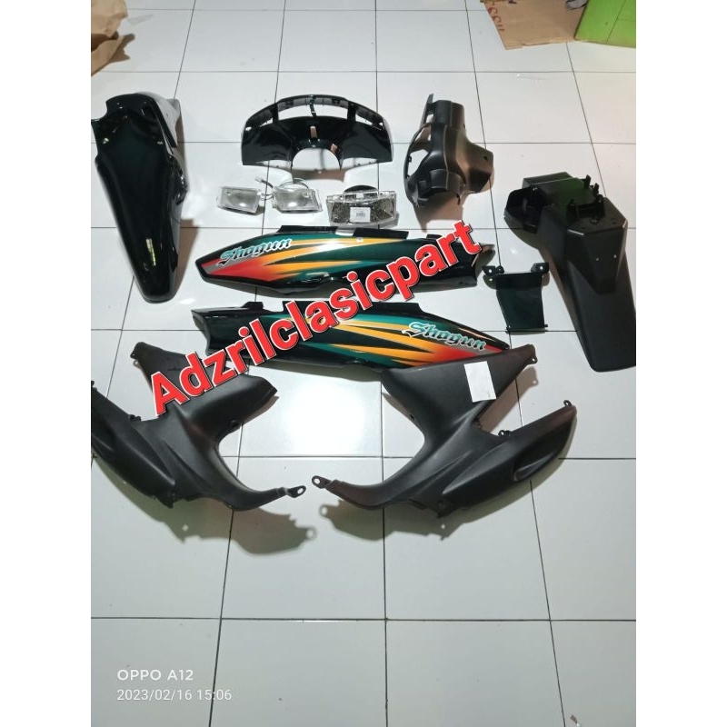 Jual PAKET BODI KASAR DAN HALUS SHOGUN KEBO 110R IJO BOTOL | Shopee ...