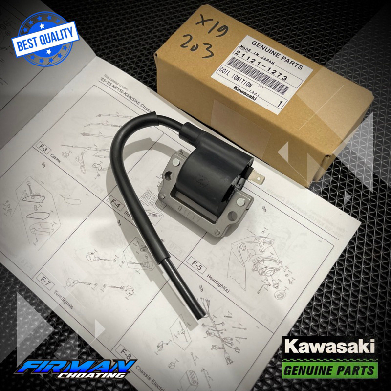 Jual KOIL COIL IGNITION COIL ASSY NINJA RR KRR ORIGINAL KAWASAKI 21121 ...