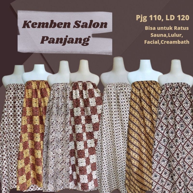 Jual Kemben Ratus Salon Spa Motif Batik/Kemben Lulur Facial Creambath ...