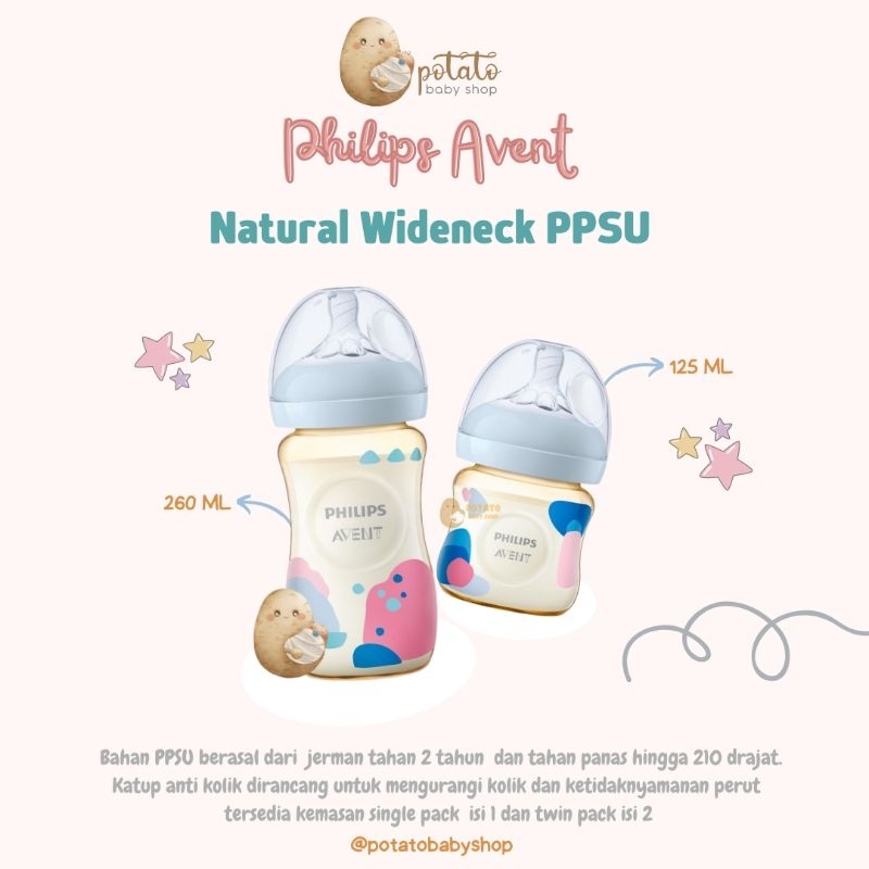 Jual Philips Avent Natural Wide Neck PPSU Bottle - Botol Susu PPSU | Shopee Indonesia
