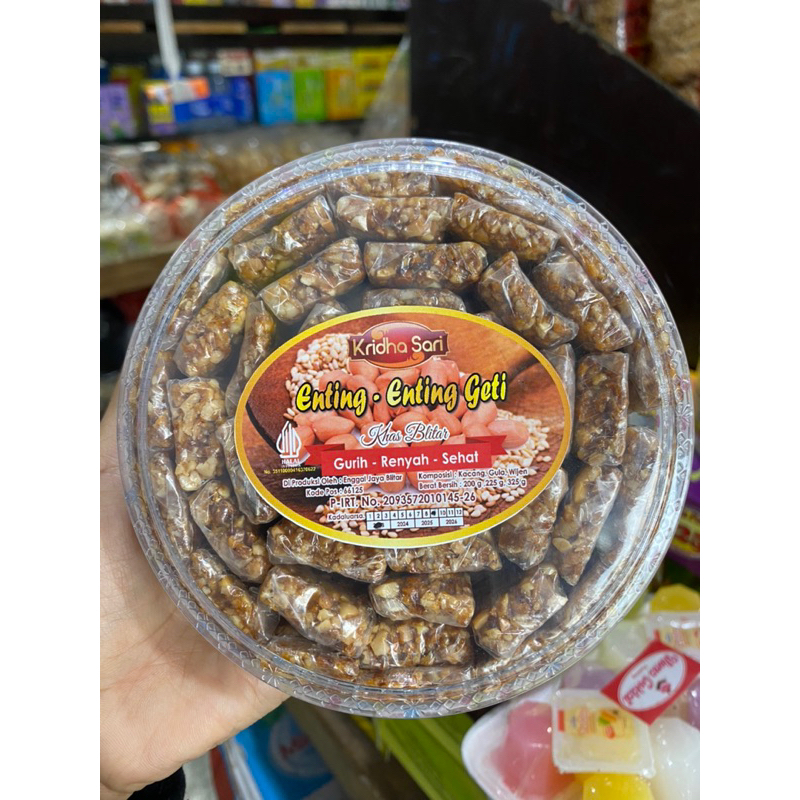 Jual ENTING ENTING GETI KACANG KOTAK TOPLES OLEH - OLEH KHAS BLITAR ...