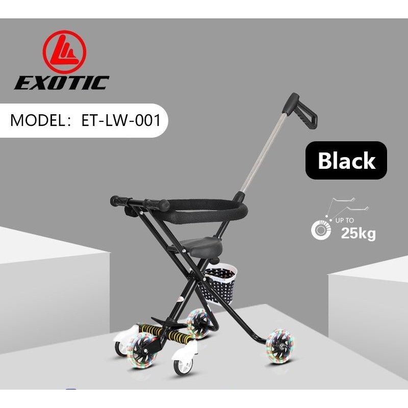 Jual TRICYCLE/MICRO TRIKE/MAGIC STROLLER DORONGAN ANAK RODA TIGA LW 001, 005 & LW 008 EXOTIC ...