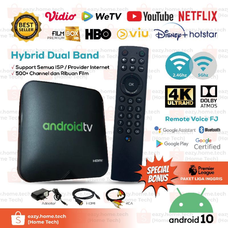 Jual STB Android TV Box HG680 FJ Unlock (Open ALL Channel TV) + Netflix ...