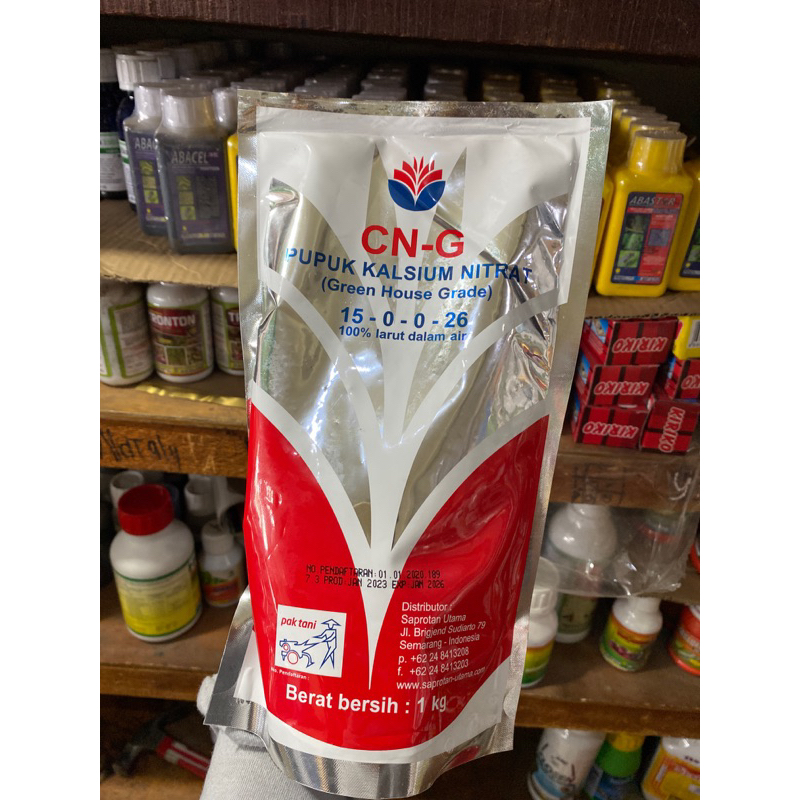 Jual Pupuk kalsium nitrat CN-G cng cap pak tani isi 1kg | Shopee Indonesia