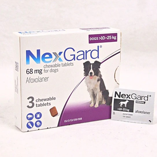 Jual NEXGARD 10-25KG Obat Kutu Dan Demodex Anjing NexGard Chewable Tablets | Shopee Indonesia
