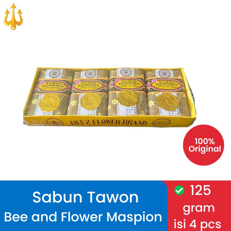 Jual Sabun tawon Bee And Flower Brand Maspion 125 gram isi 4 | Shopee ...