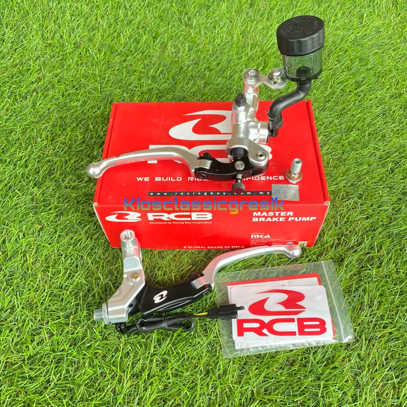 Jual Master Rem Rcb S1 silver Kanan Kiri Kopling 14M Cnc Forged RADIAL Master Rem Rcb Dan Handle ...