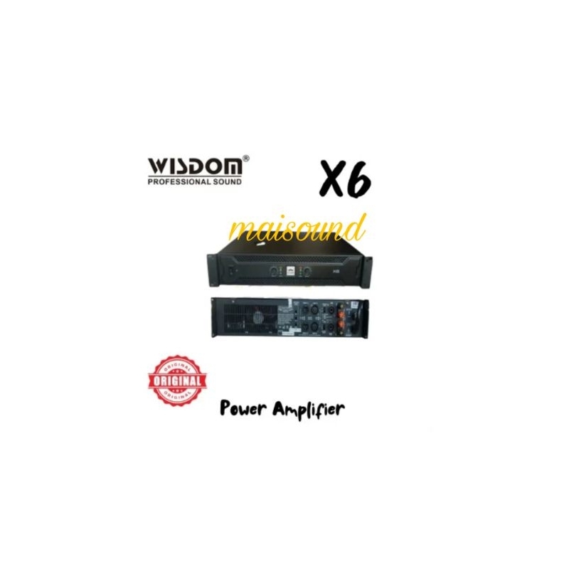 Jual POWER WISDOM X6 ORIGINAL POWER AMPLIFIER WISDOM X 6 | Shopee Indonesia