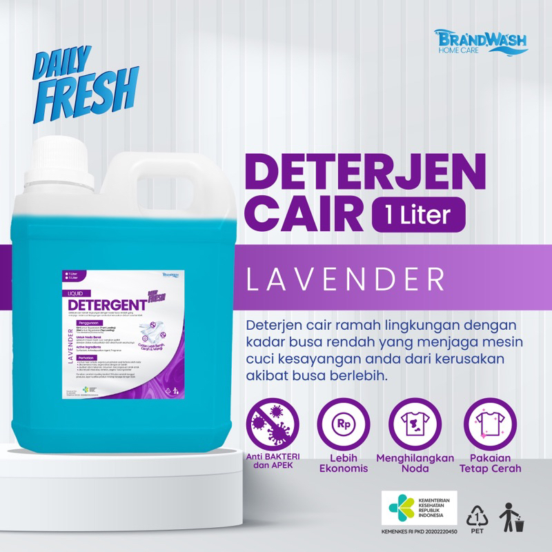 Jual BRANDWASH - Deterjen Cair Laundry Premium Liquid Detergent ...