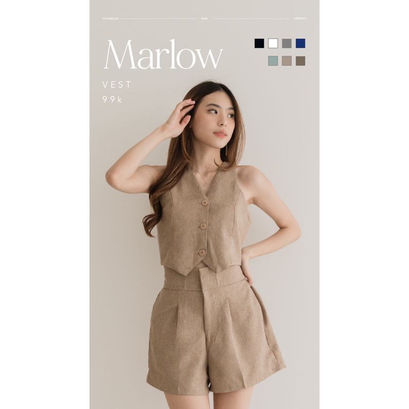 Jual Marlow Vest —— Ocha Wear | Premium Basic Top | Atasan Wanita Murah ...