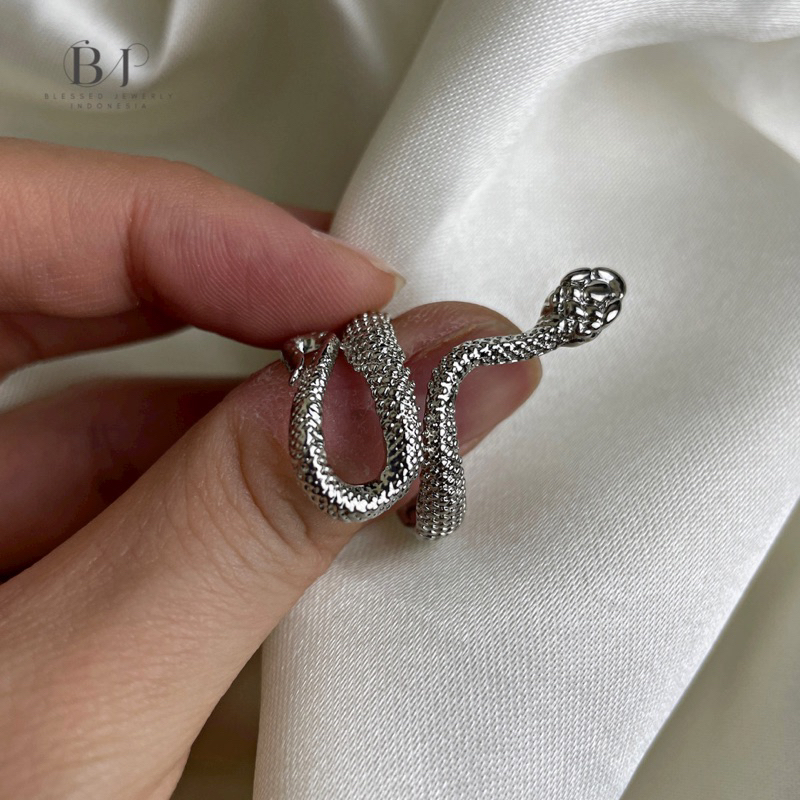 Jual Phyton Ring - Cincin Sanggar Model Ular Silver | Shopee Indonesia