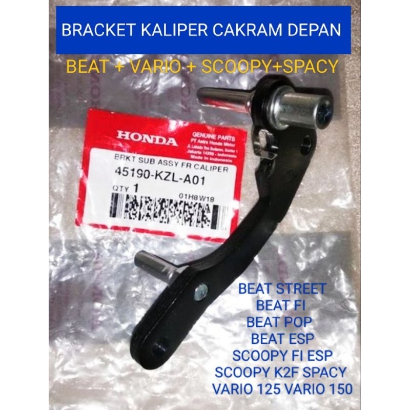 Jual BRACKET PLAT KEDUDUKAN CALIPER KALIPER CAKRAM DEPAN HONDA BEAT ...