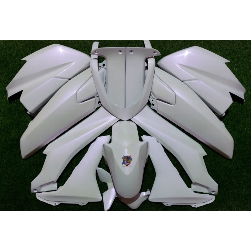 Jual BODY NMAX OLD REPAINT PUTIH LEMBAYUNG UNGU | Shopee Indonesia