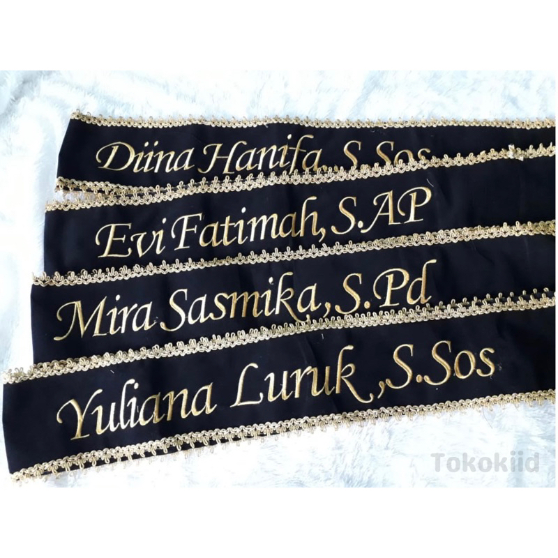 Jual Selempang Wisuda Bordir murah | Selempang Bordir ...