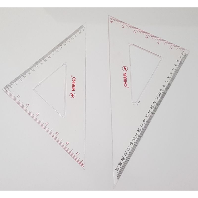 Jual Penggaris Mistar Segitiga Nariko | Shopee Indonesia