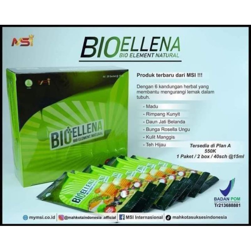 Jual MSI BIO ELLENA ORIGINAL (1sachet) | Shopee Indonesia