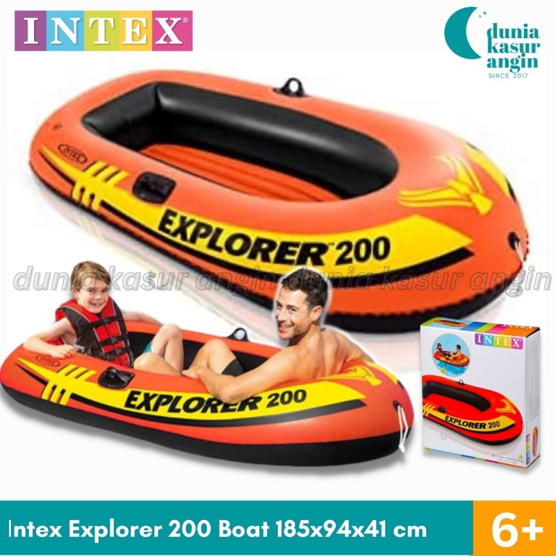 Jual DuniaKasurAngin - Intex 58330 Kapal Perahu Boat Rubber Renang ...