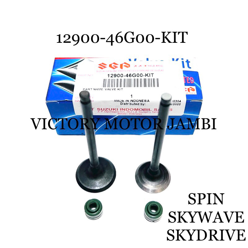 Jual KLEP SET VALVE SET SPIN SKYDRIVE SKYWAVE 12900-46G00-KIT SUZUKI ...