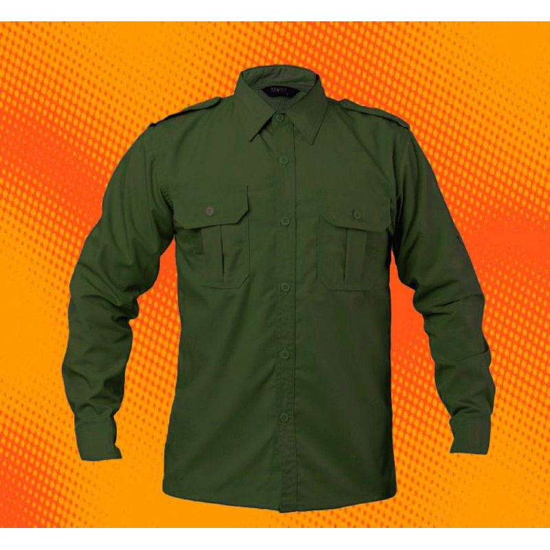 Jual KEMEJA PDL/PDH POLOS SERAGAM PRIA WANITA LENGAN PANJANG | Shopee ...