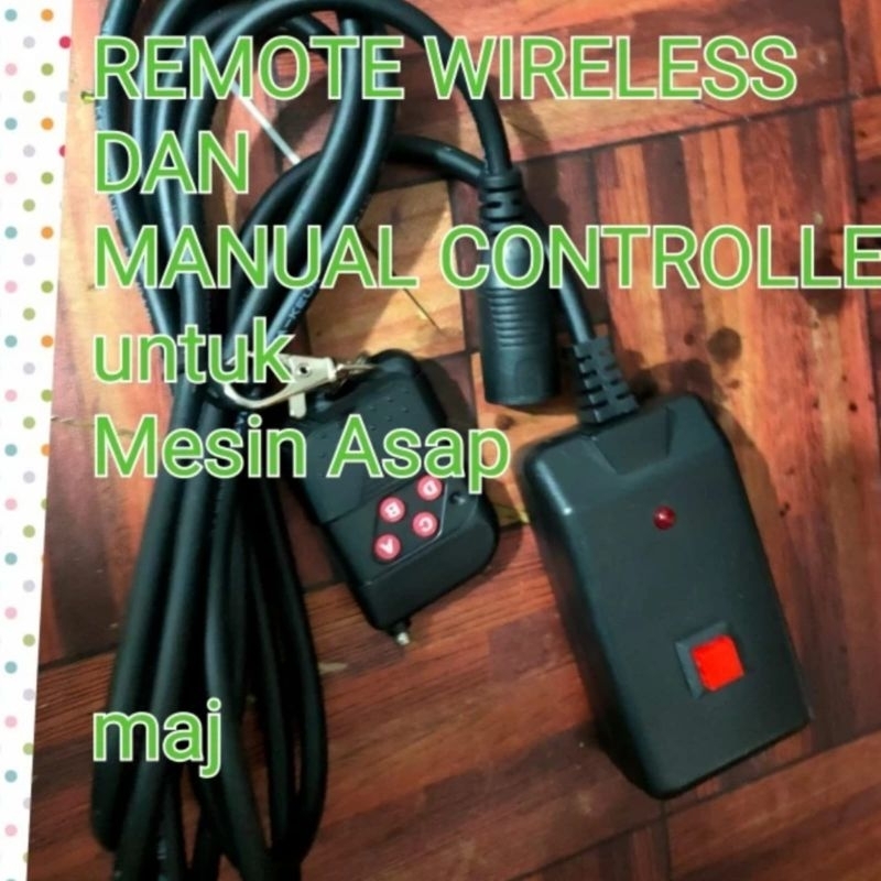 Jual Remote wireless dan receiver manual controller untuk mesin asap ...