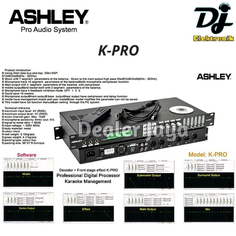 Jual Management Ashley K-PRO / K PRO / KPRO - Digital Processor Karoke | Shopee Indonesia