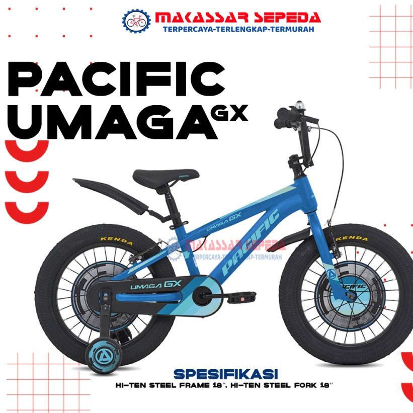 Jual SEPEDA ANAK BMX PASIFIC UMAGA GX 18'' HI-TEN STEEL VBRAKE | Shopee Indonesia