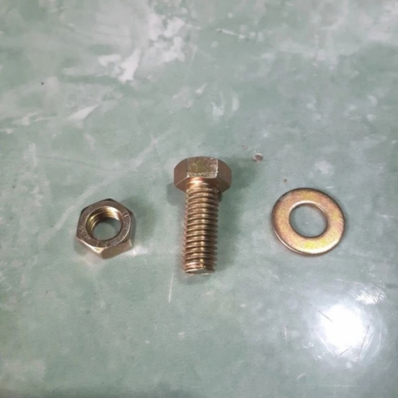 Jual Baut mur ring outdoor AC M8 x 20mm kepala kunci 12 | Shopee Indonesia