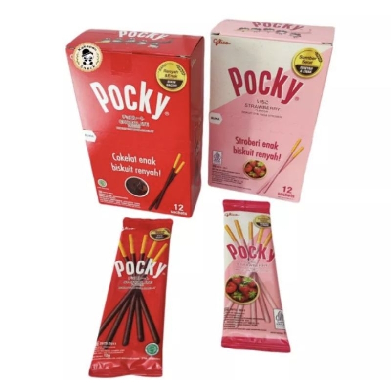 Jual GROSIR POCKY SACHET BOX ISI 12 PCS | POCKY SINGLES 1 PAK | Shopee ...