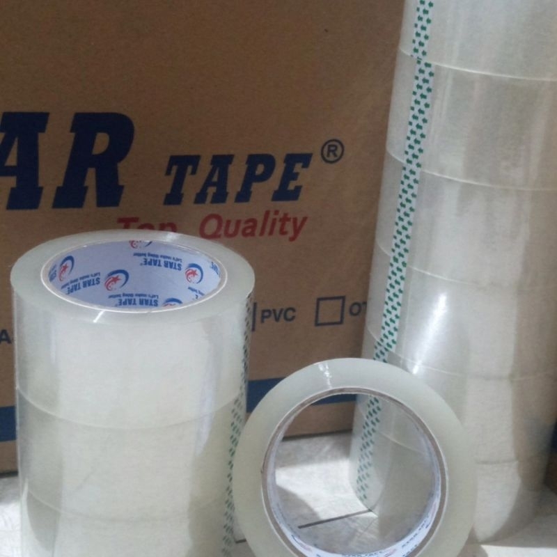 Jual LAKBAN clear TAPE/LAKBAN BENING TRANSPARANT-COKLAT 2" (45X90YARD ...
