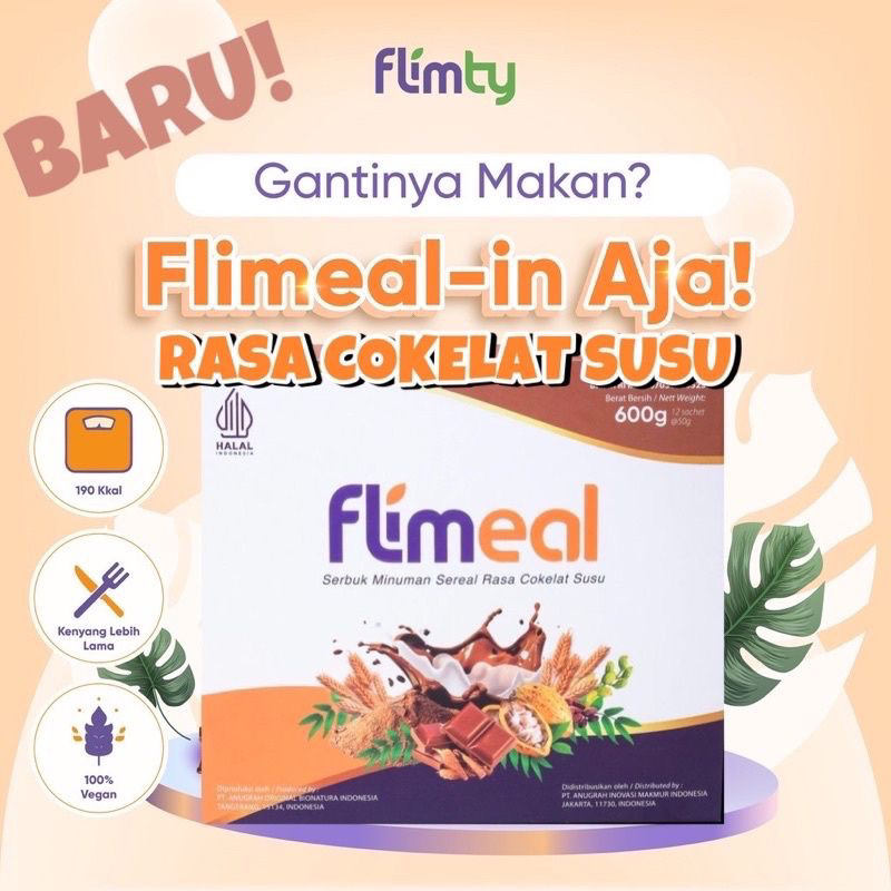 Jual Flimeal By Flimty Minuman Cereal Rasa Coklat (PERBOX) | Shopee ...