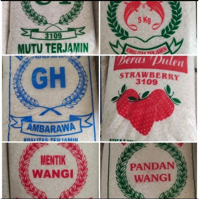 Jual BERAS KEMASAN 5 KG STRAWBERRY GH C4 MENTIK WANGI PANDAN WANGI ...