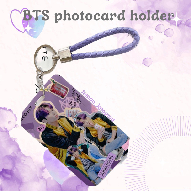 Jual BTS Cute Photocard Holder keychain BTS - Tempat Foto PC Kpop V ...