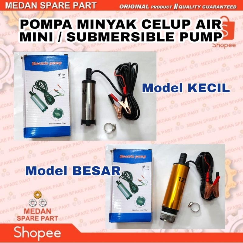 Jual Pompa air celup Batre mini Kecil Portable 12 volt Diesel Pump Mini ...