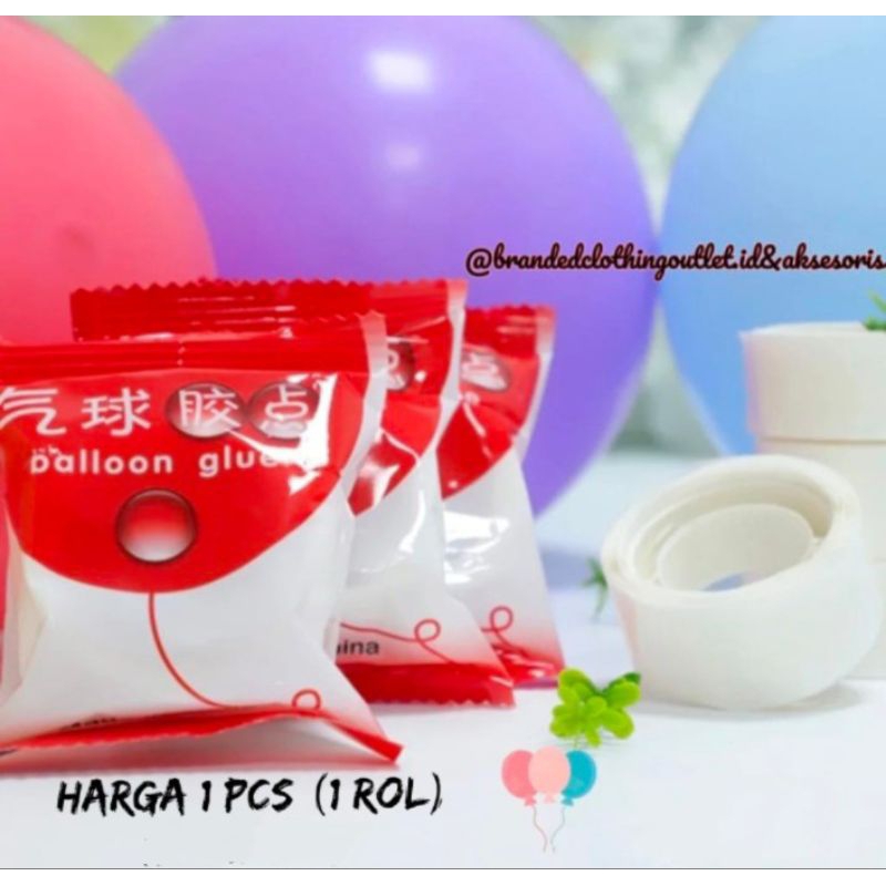 Jual LEM BALON / PEREKAT BALON DI DINDING ATAU ATAP / KLIP BALON / GLUE ...