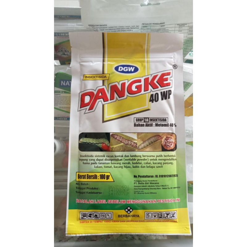 Jual INSEKTISIDA DANGKE 40WP 100GR PEMBASMI ULAT PADA TANAMAN | Shopee ...