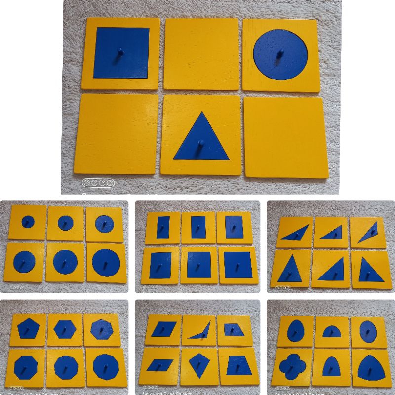 Jual Geometri Presentasi Insets Montessori | Shopee Indonesia