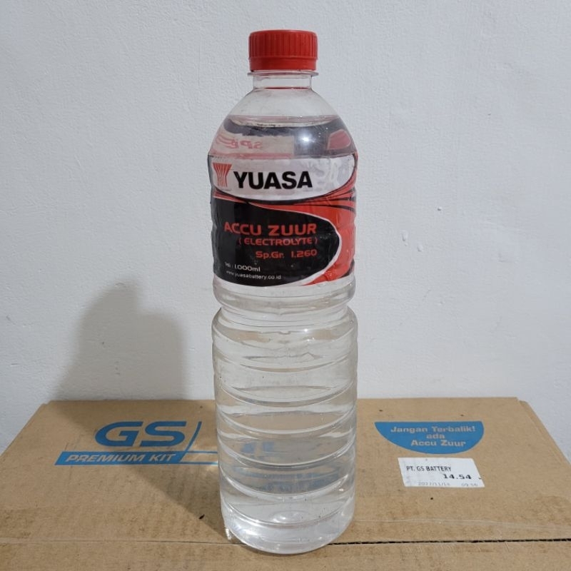 Jual AIR ACCU AKI ZUUR MERAH YUASA 1 LITER | Shopee Indonesia