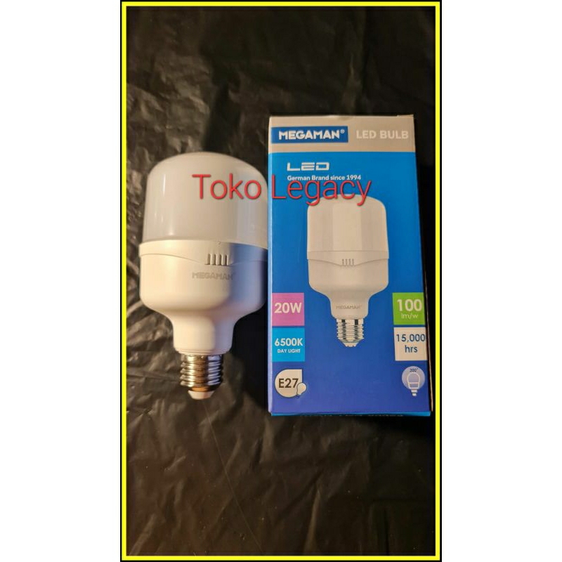 Jual LAMPU LED T BULD 20W PUTIH MEGAMAN(GERMANY) | Shopee Indonesia