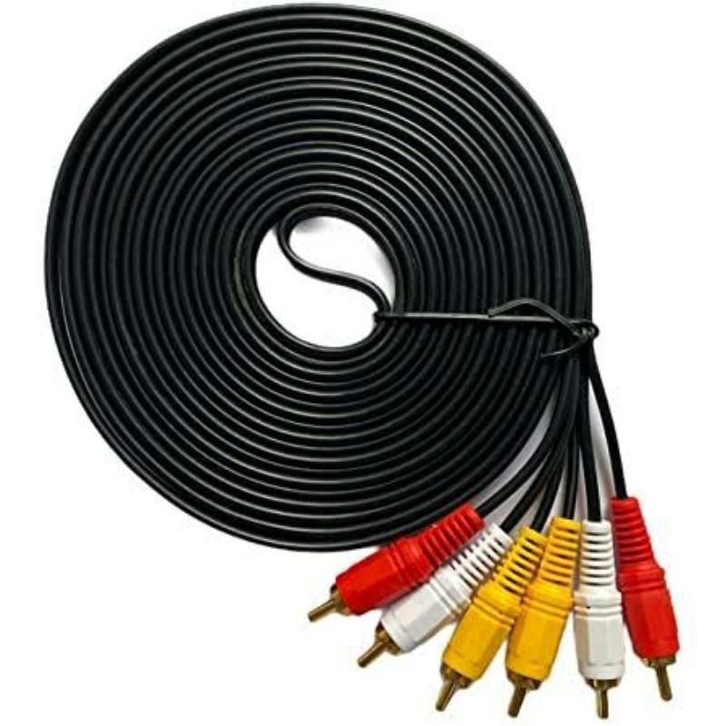 Jual Kabel 3 Rca To 3 Rca 10 Meter / 15 Meter / 20 Meter Kabel Rca To Rca Av Video DVD 10m/15m ...