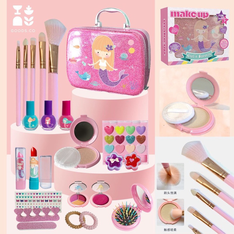 Jual READY STOCK children pretend plays make up kit set mainan make up ...
