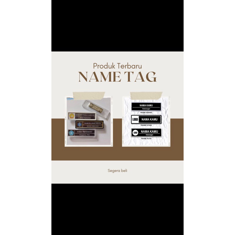 Jual Name Tag | Shopee Indonesia
