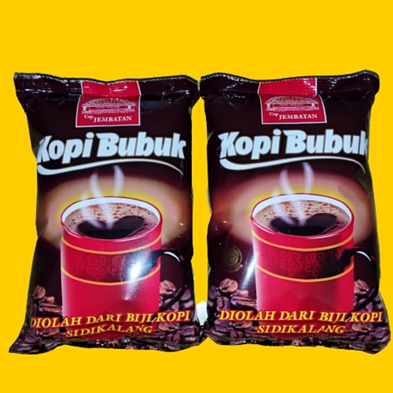 Jual KOPI BUBUK CAP JEMBATAN HITAM KUNING 500 GR / KOPI ROBUSTA ...