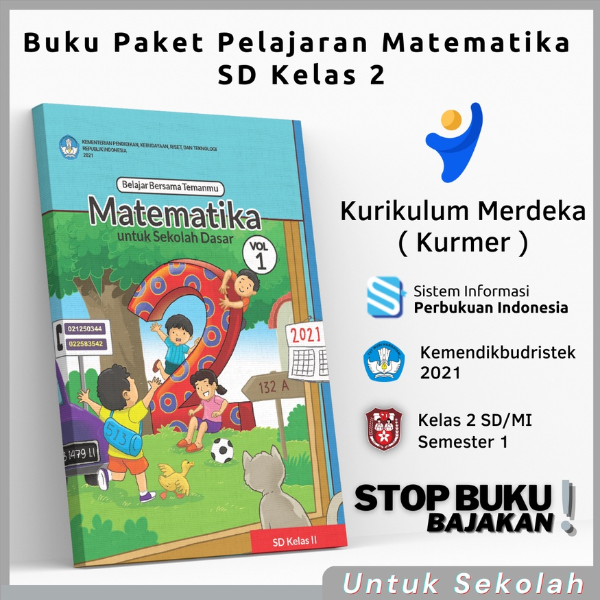Jual Buku Siswa Belajar Bersama Temanmu Matematika Kelas 2 SD/MI Vol 1 Kurikulum Merdeka ...