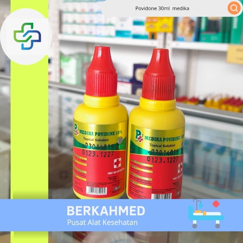 Jual Povidone Iodine 30ml 60ml/ Obat Merah Tetes Luka/ Obat Luka ...