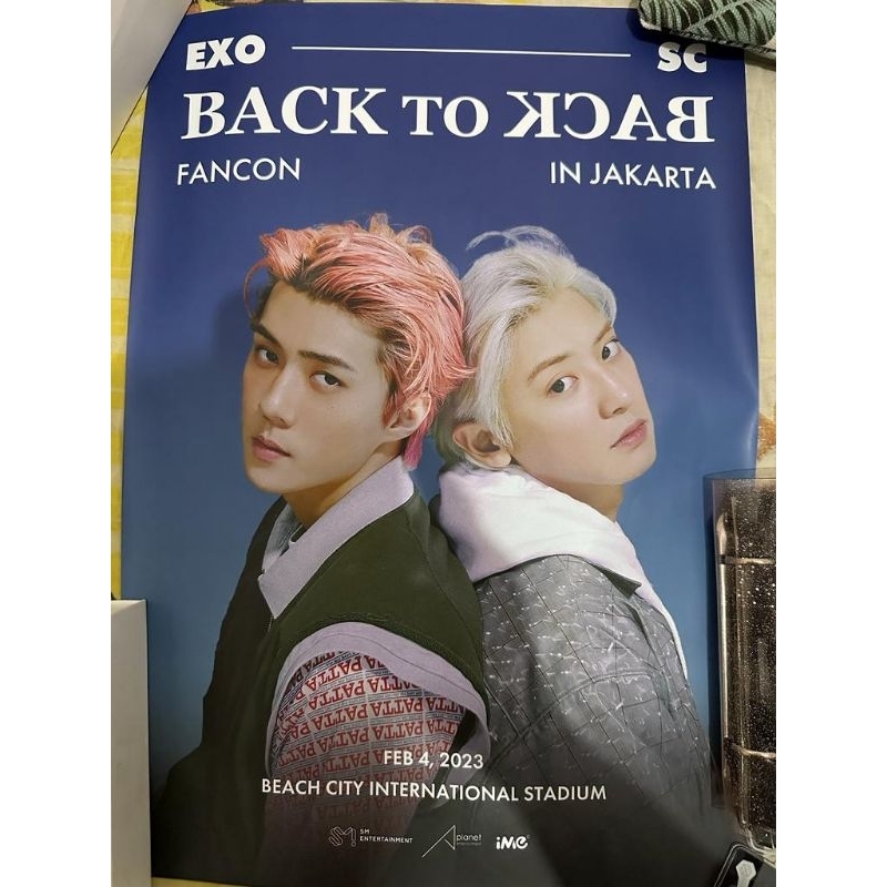 Jual Poster Official EXO SC Fancon Back to Back in Jakarta | Shopee Indonesia