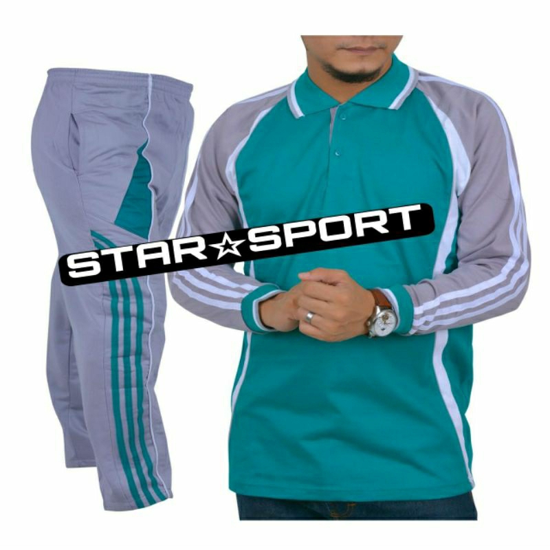 Jual Setelan Kaos Olahraga Guru Lengan Panjang/Setelan Olahraga Kantor ... Jual Setelan Kaos Olahraga Guru Lengan Panjang/Setelan Olahraga Kantor ...